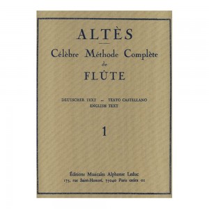 Altes – Celebre Methode Complete De Flute | Petsavas Pavlos Music Store